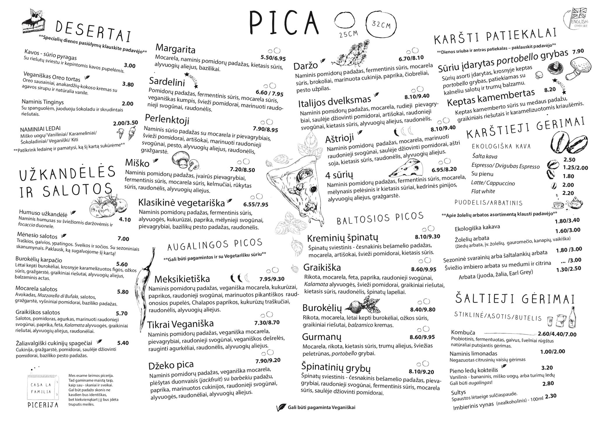 Casa La Familia | MENIU